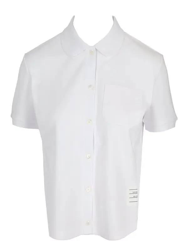 Thom Browne Cotton Milano Button-down Shirt - White