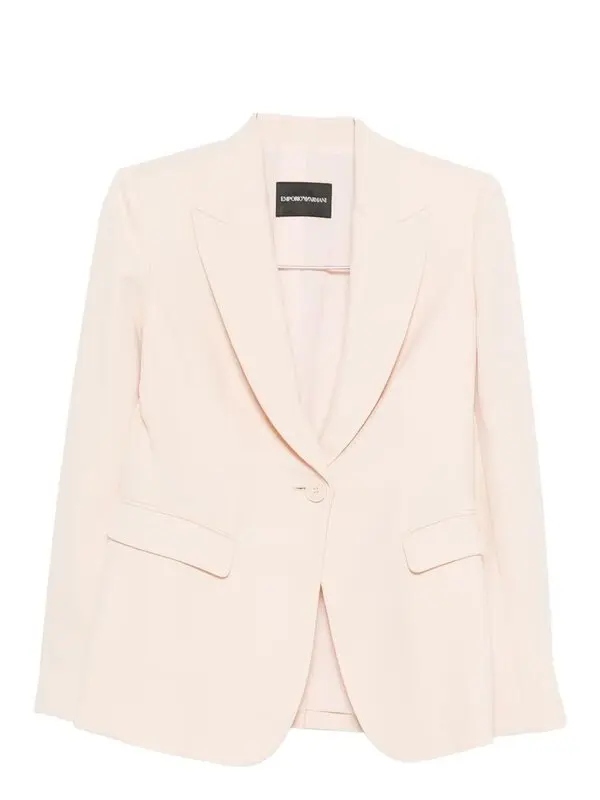 Emporio Armani Single-breasted Blazer - Powder