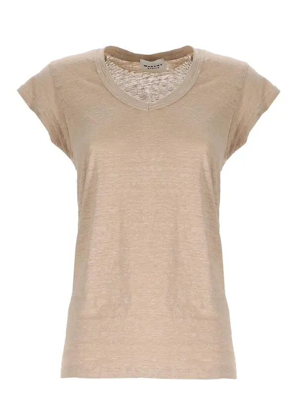 MARANT ETOILE T-shirt Zankou - Beige