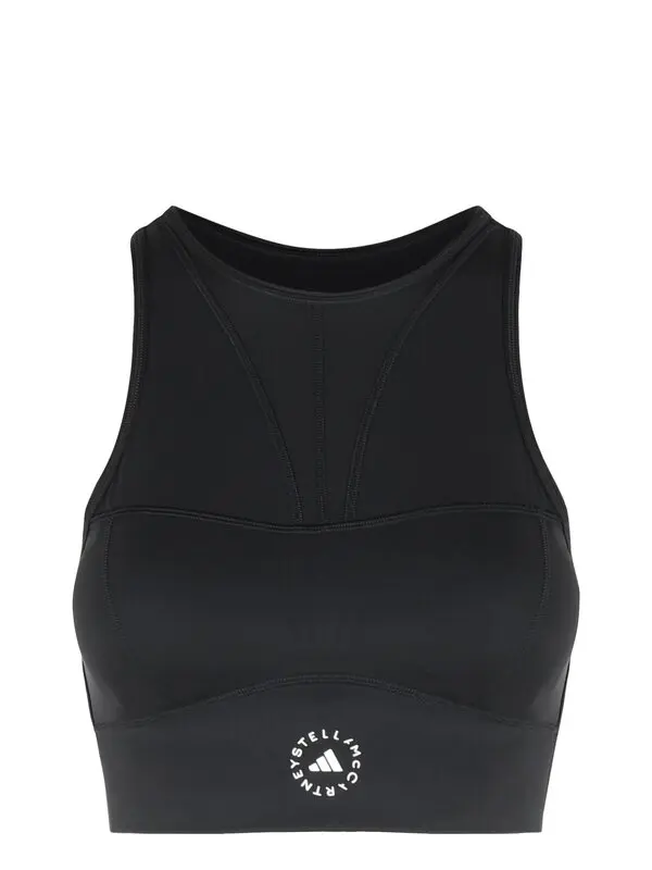 Adidas By Stella McCartney Sporty Top In Polyamide Blend - Black