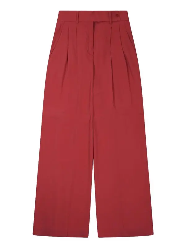Alberta Ferretti Wide-leg Tailored Trousers - Pink