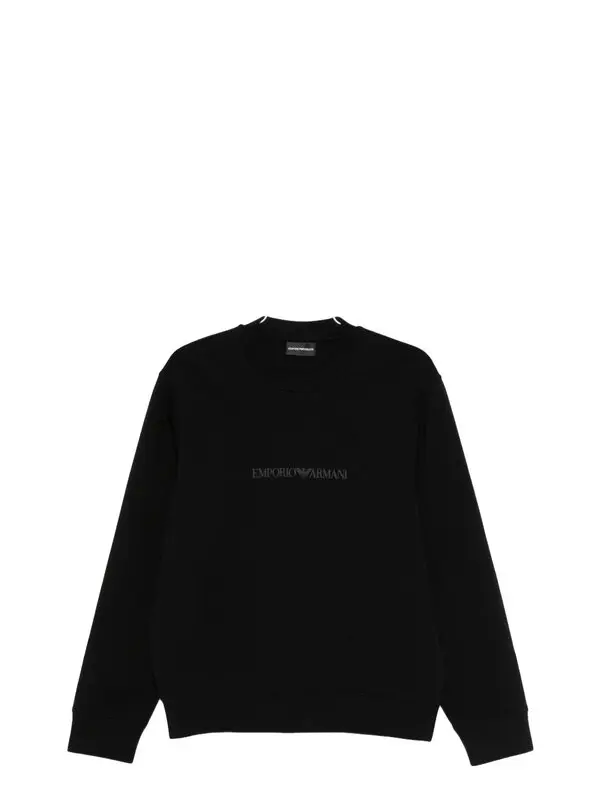 Emporio Armani Cotton Sweatshirt - Black