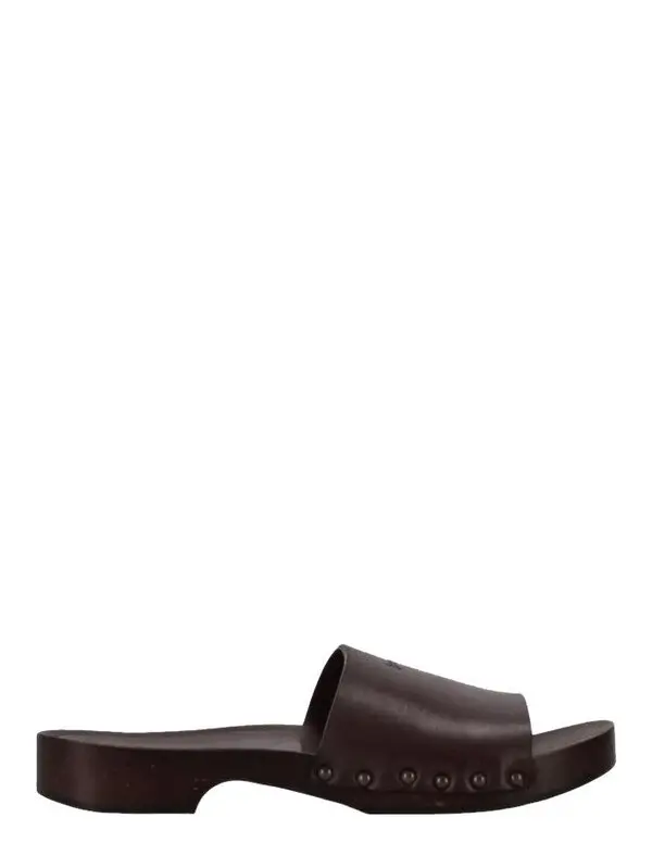 LA ROSE Leather Clogs - Radica