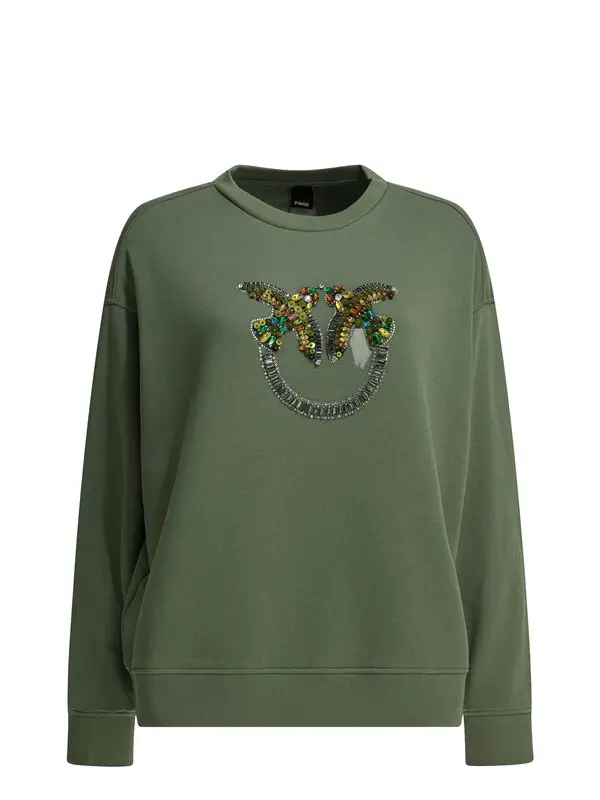 Pinko Cotton Sweatshirt - Green
