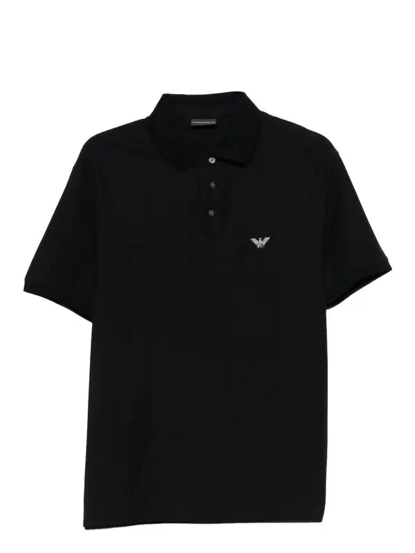 Emporio Armani Cotton Polo Shirt - Blue