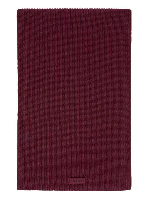 Pinko Slovenia Ribbed Scarf - Bordeaux - Degustaz. Vino