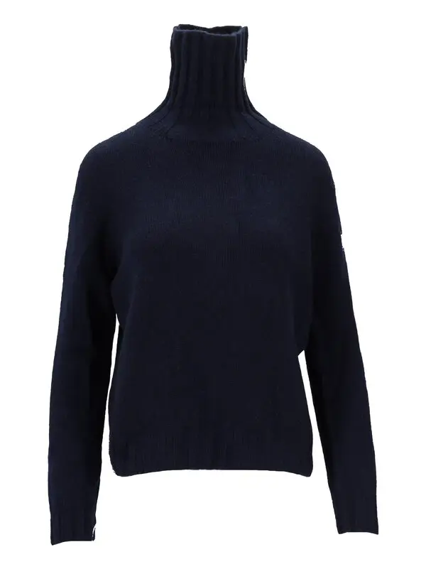 LA ROSE High Neck Top - Navy