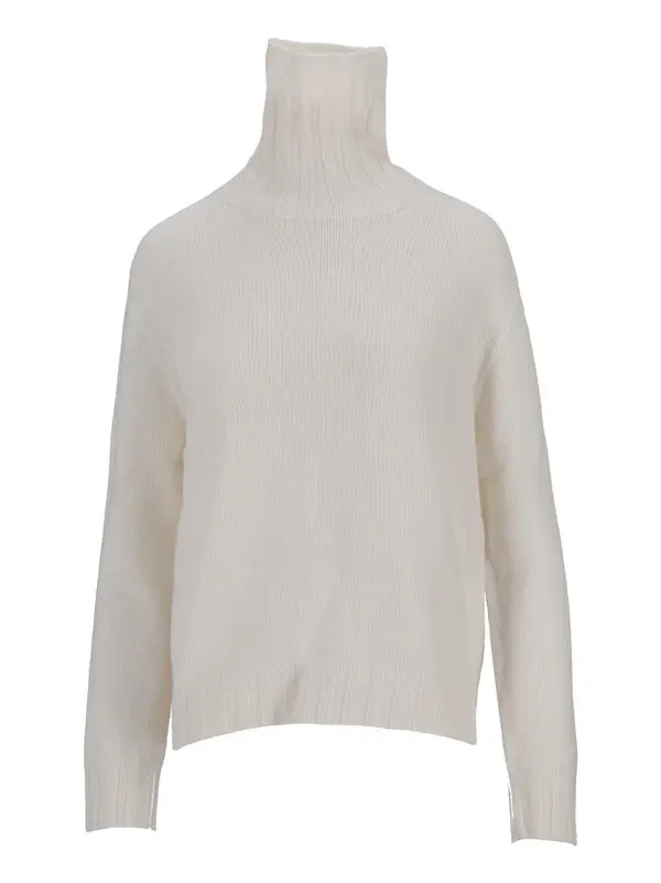 LA ROSE High Neck Top - White