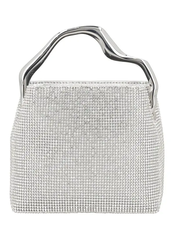 Cult Gaia Mini Rhinestone Handbag - Silver