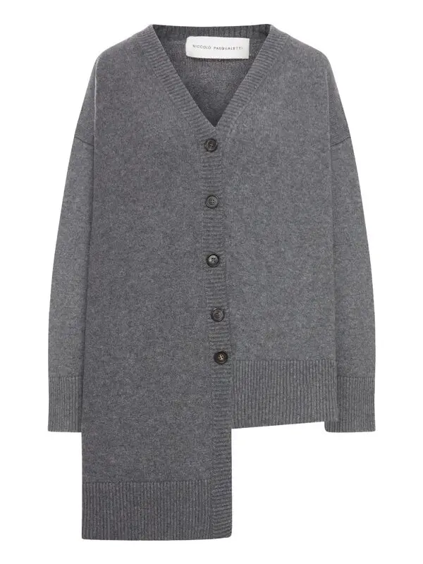 NICCOLO PASQUALETTI Gola Cashmere Cardigan - Charcoal