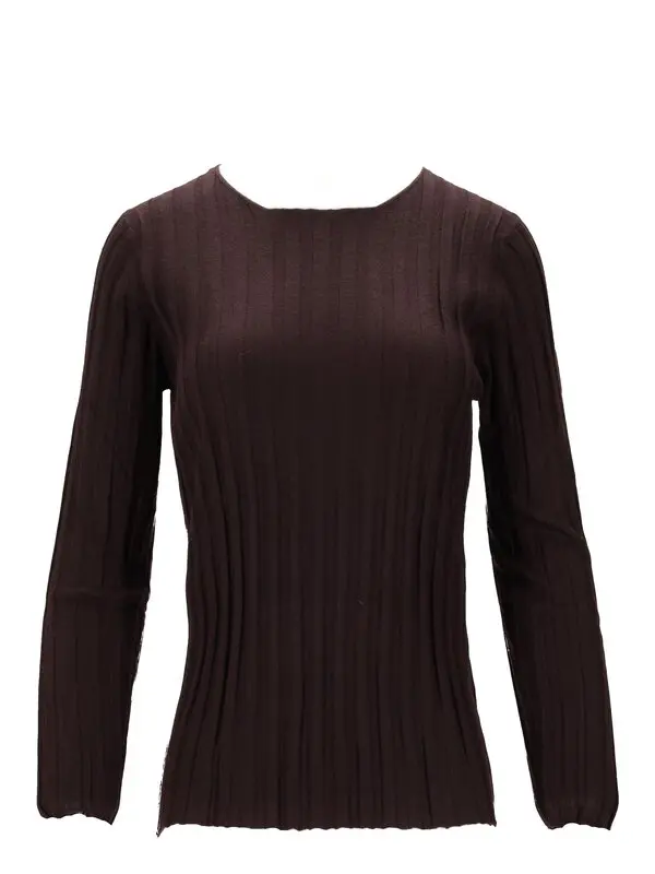 LA ROSE Cashmere And Silk Knit Top - T Moro
