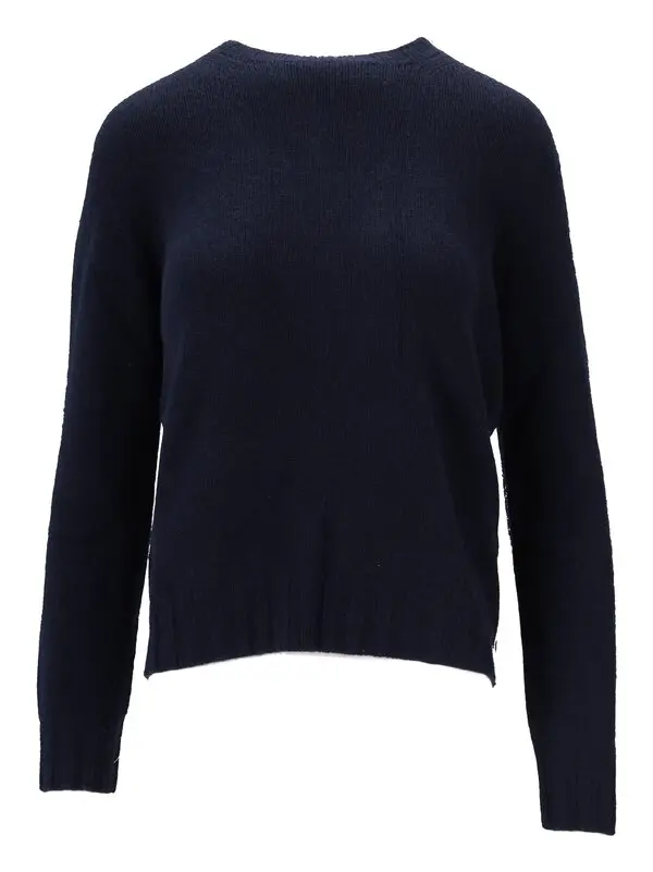 LA ROSE Round Neck Top - Navy