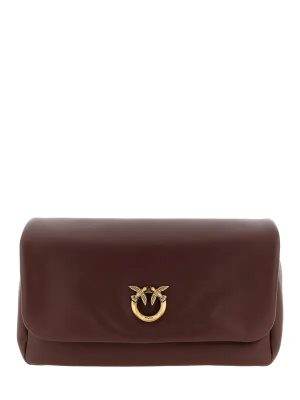 Pinko Click Soft Classic Crossbody Bag - Bordeaux