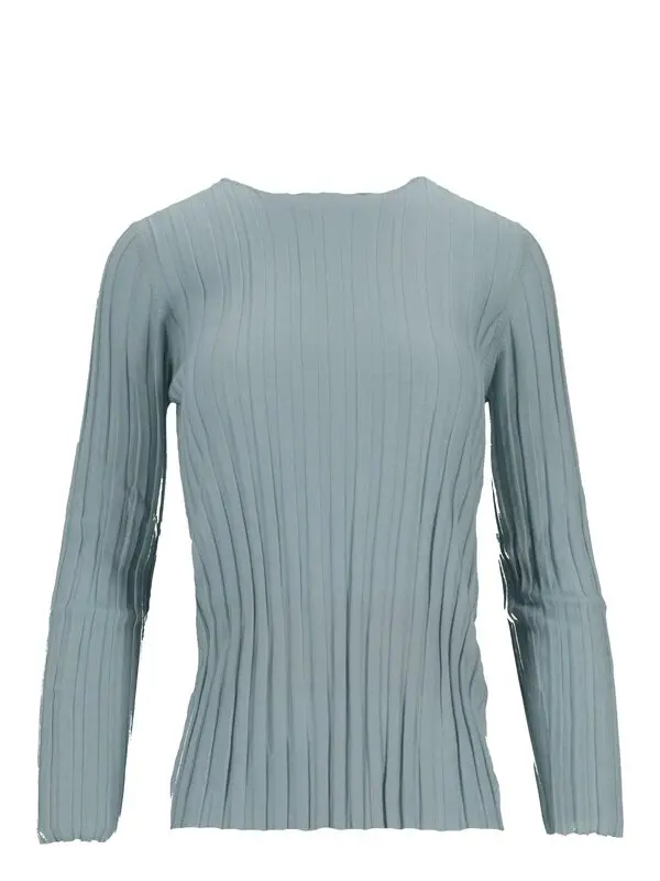 LA ROSE Cashmere And Silk Top - Acquamarina