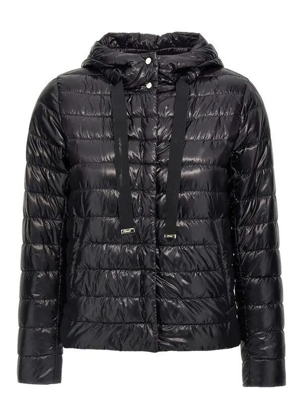 Herno Nylon Short Down Jacket - Black