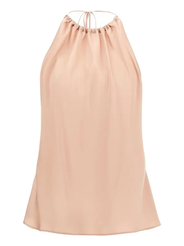 Pinko Carota Satin Top - Pink