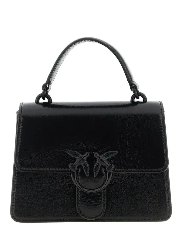 Pinko Mini Love One Light Handbag - Black