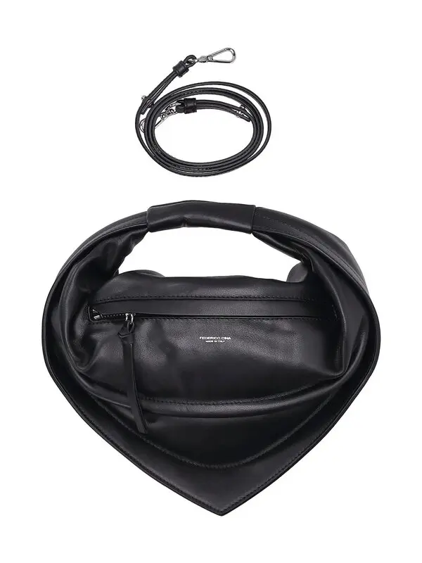 FEDERICO CINA Midi Tortellino Bag - Black