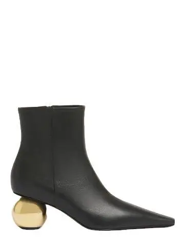 Marni Leather Ankle Boots - Black