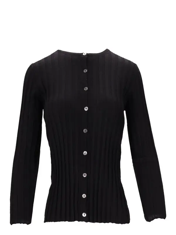 LA ROSE Cashmere And Silk Cardigan Set - Nero