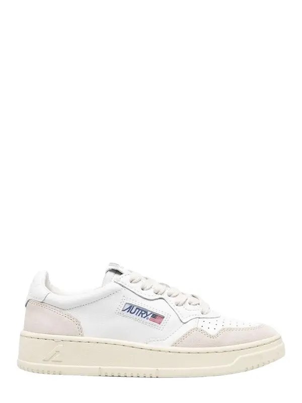 AUTRY Medialist Low Leather Sneakers - White