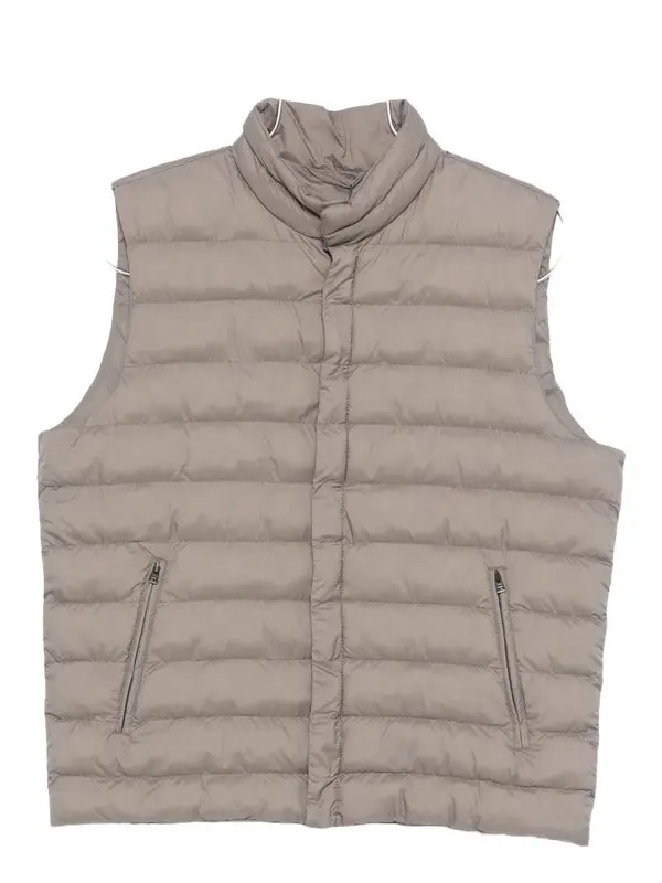 Herno Nylon Down Vest - Dove Grey