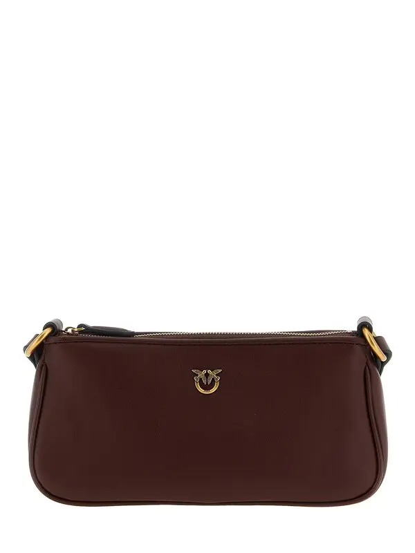 Pinko Half Moon Mini Crossbody Bag - Bordeaux