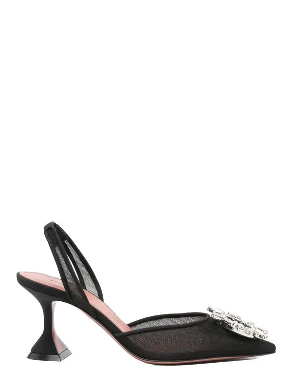 Amina Muaddi Begum Slingback Pumps - Black