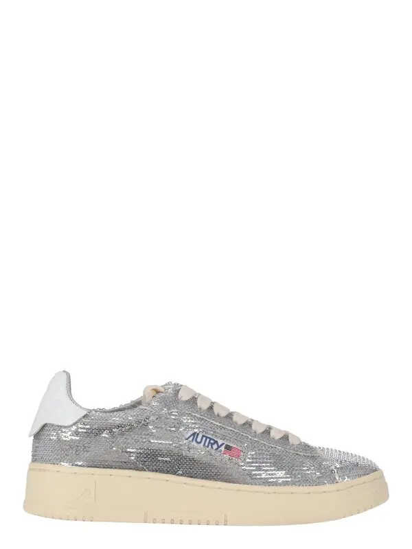 AUTRY Dallas Low Ti05 - Paillet/cro Silver/wht
