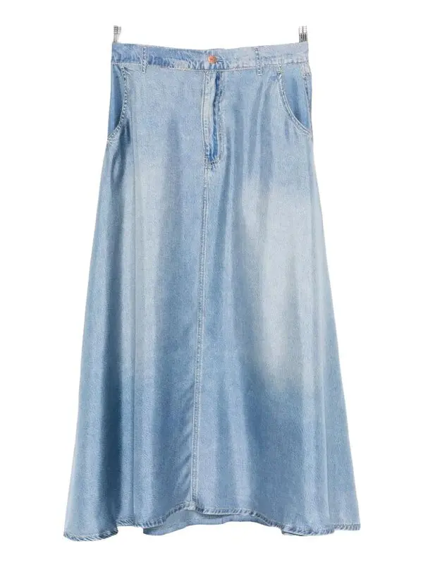 PIERRE-LOUIS MASCIA Silk Skirt - Clear Blue