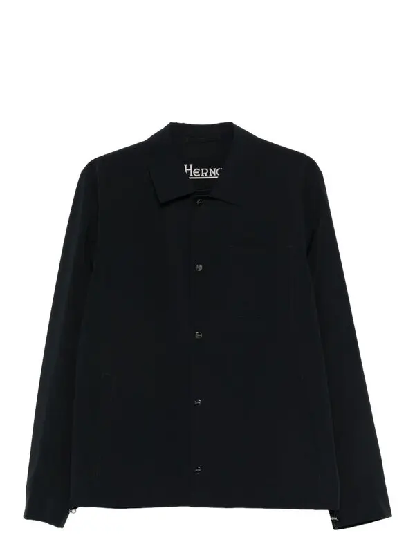 Herno Nylon Overshirt - Black