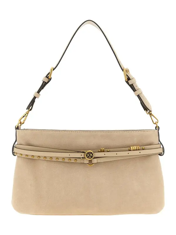 Pinko Medium Shoulder Bag - Beige
