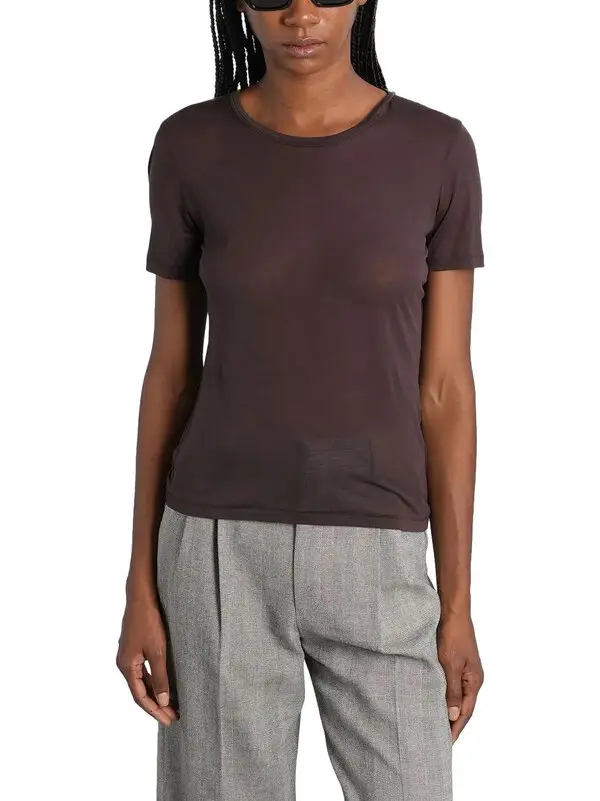 ANINE BING Sylvie Tee - Dark Brown