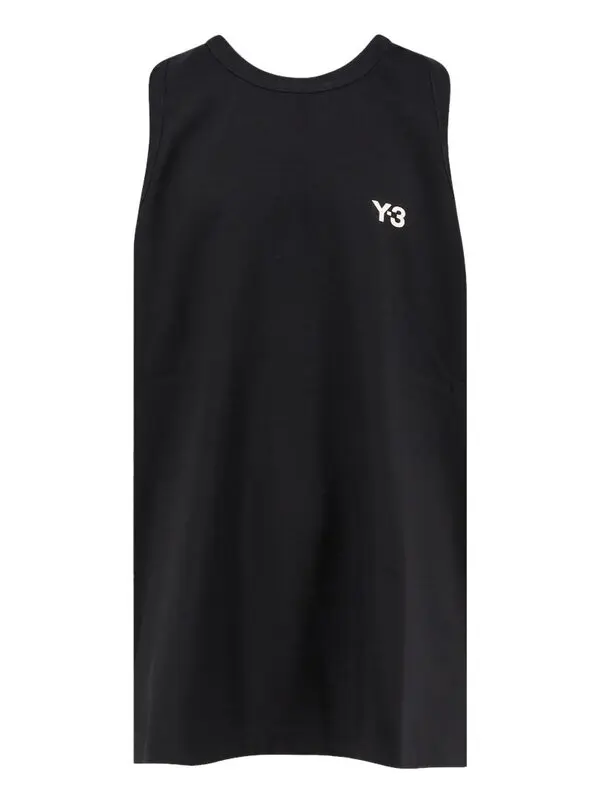 Y3 Logo Tank - Black