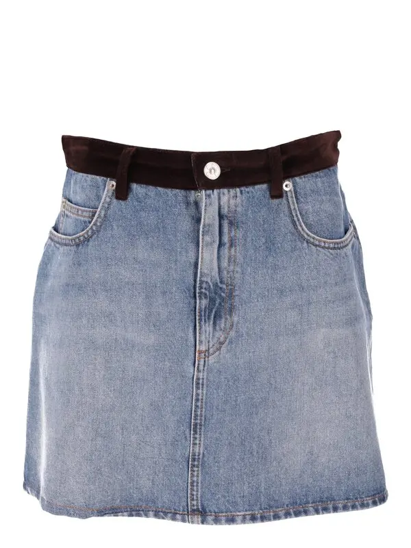 Marni Denim Skirt - Deep Blue