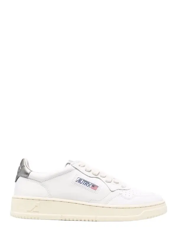 AUTRY Medialist Low Leather Sneakers - Silver