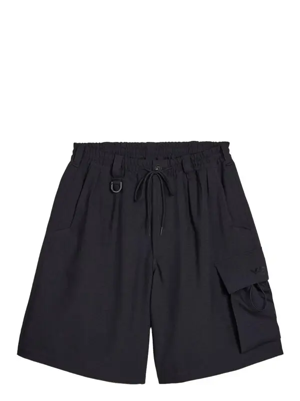 Y3 Cargo Shorts - Black