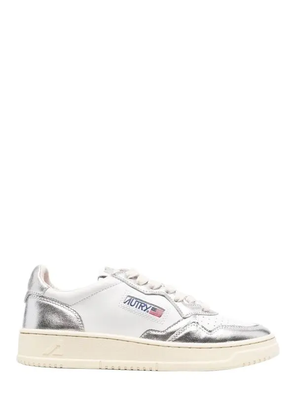 AUTRY Medialist Low Leather Sneakers - Silver