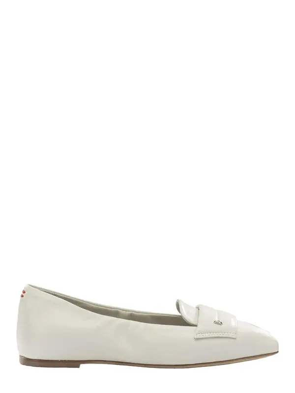 HALMANERA Leather Loafer - White