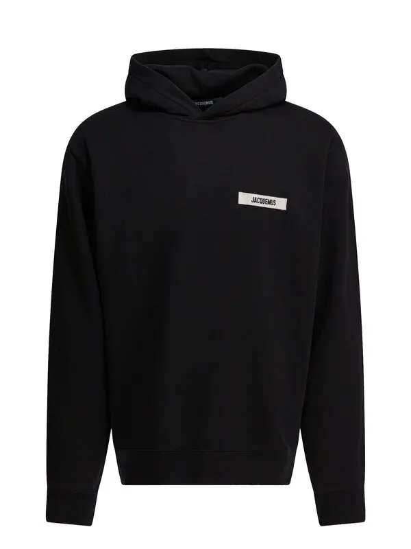 Jacquemus Gros Grain Hoodie - Black