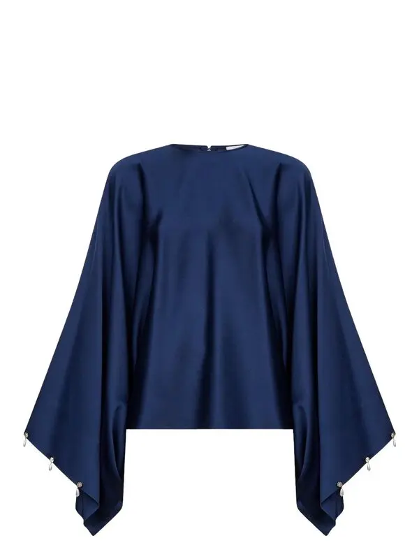 Stella McCartney Pearl Detailed Blouse - Blue