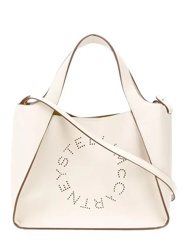 Stella McCartney Stella Logo Crossbody Tote Bag - White