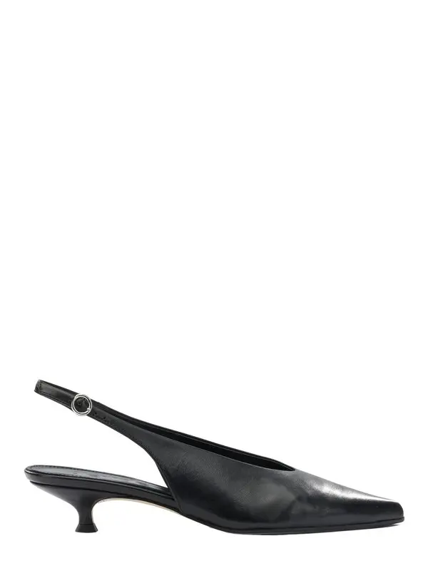 AeydĒ Heeled Slingback Pumps - Black