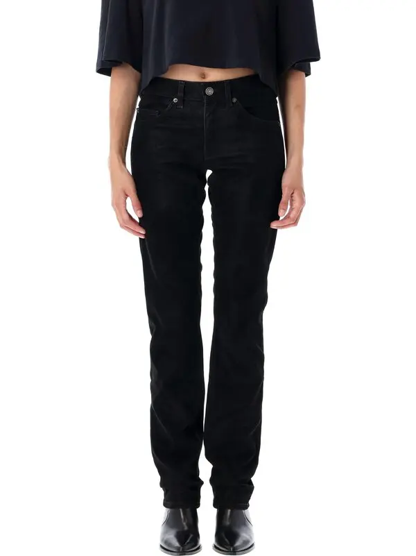 MARANT ETOILE Straight Leg Trousers - Black