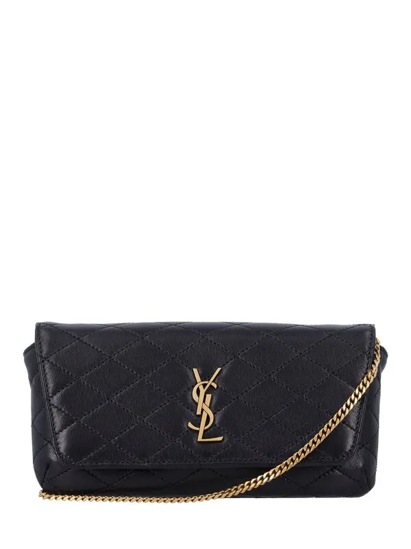 Saint Laurent Gaby Sun Clutch - Black