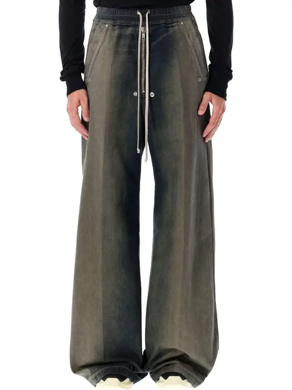 Rick Owens Wide Leg Trousers - Dark Dust Degrade