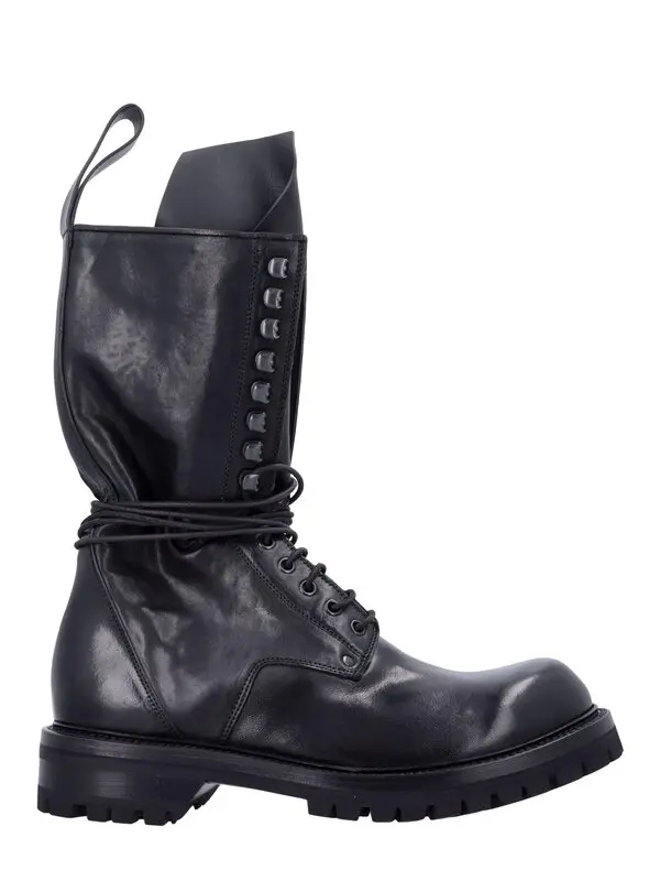 Rick Owens Lace-up Boots - Black