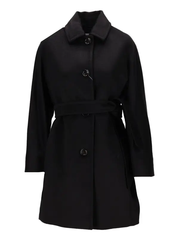 Max Mara Collared Coat - Nero