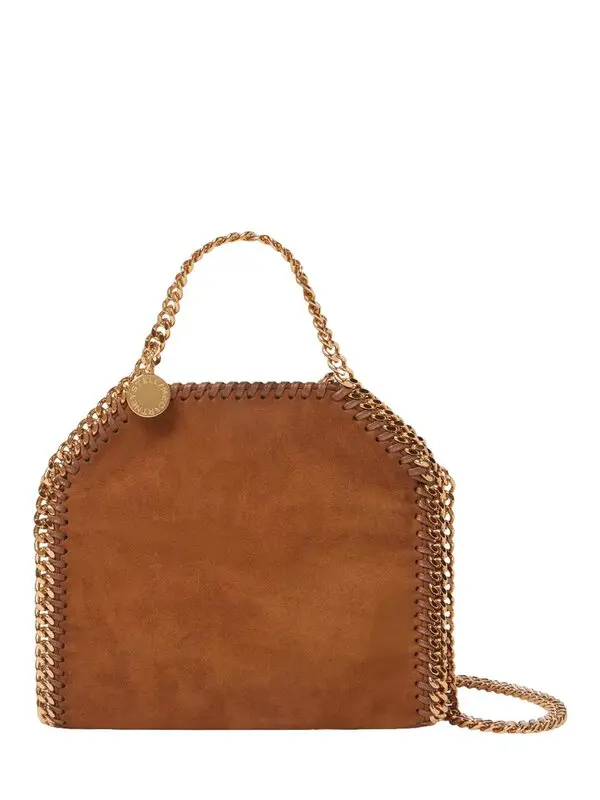 Stella McCartney Tiny Falabella Suede Bag - Brandy