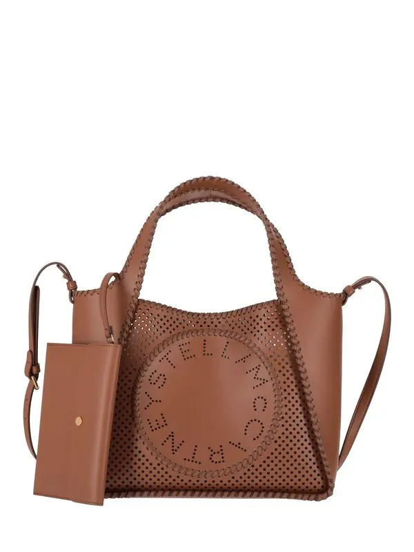 Stella McCartney Crossbody Bag Perforated Eco Alter Mat - Wallnut